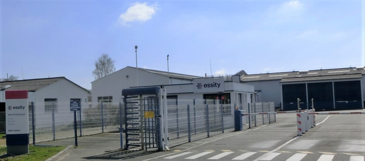 Les sites d'Essity en France